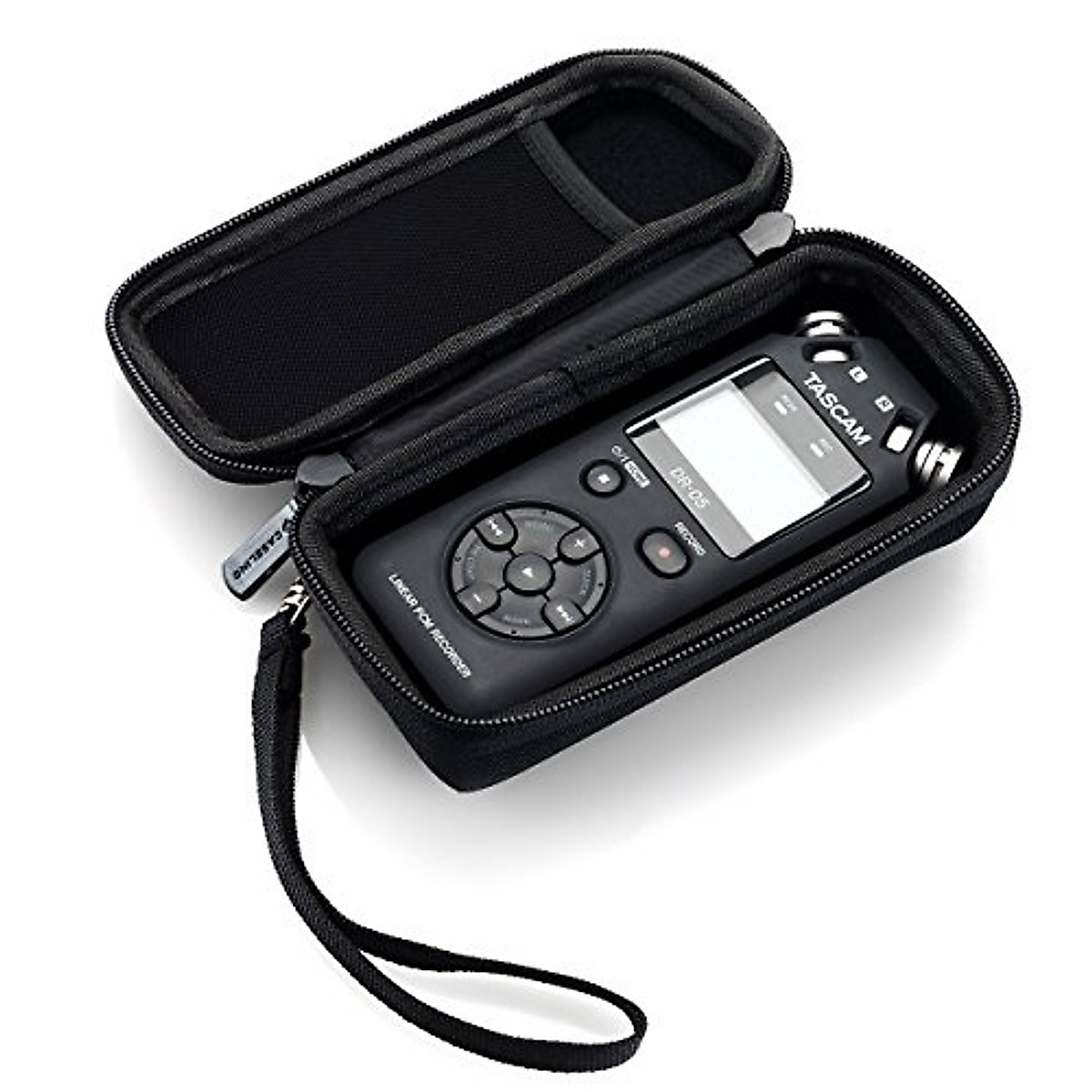 Hard CASE fits TASCAM DR-05X / DR-05 (Version 2/1) Portable Digital Recorder. - Includes Mesh Pocket for Accessories. by Caseling