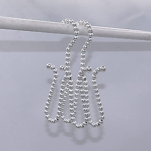 4 Pack Pearl Shoes Hanger Plastic Elegant Shoes Drying Rack Faux Pearl Beaded Shoe Display Closet Organizer Storage for Adults Men Women