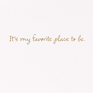 American Greetings Romantic Holiday Card (Favorite Place to Be)