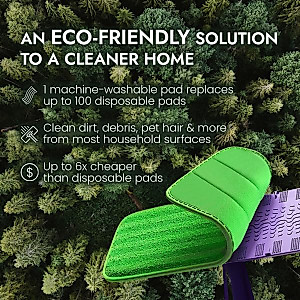 Reusable Floor Mop Pads - 8 Pack Swiffer Wet Jet Compatible Refills - Machine Washable, 12-inch Microfiber Mop Swiffer Wet Pads - Eco-Friendly Household Cleaning Supplies