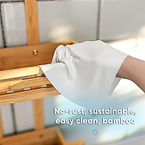 3 Tray Bamboo Shower Caddy, The Perfect Over Shower Head Or Over Door Shower Caddy. Unique Among Shower Caddies, It Comes With An Additional Hook, Allowing It To Be Hung Anywhere In Your Shower