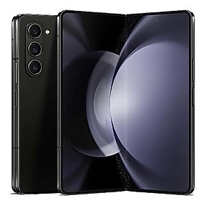 SAMSUNG Galaxy Z Fold5 AI Phone, 512GB Unlocked Android Smartphone, Big 7.6” Screen for Streaming, Gaming, Dual App View, One-Hand Control, Hands-Free Use, US Version, 2023, Phantom Black
