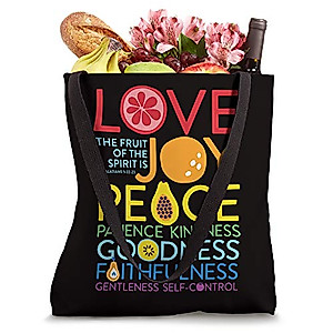 Fruit Of The Spirit Galatians 5:22 Inspirational Christian Tote Bag