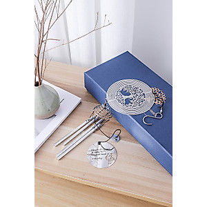 LEAVORES Sympathy Memorial Wind Chimes with Tree of Life Wind Spinner for Loss of Loved One - Ideal Bereavement/ Condolence/ Sorry for Your Loss Gifts