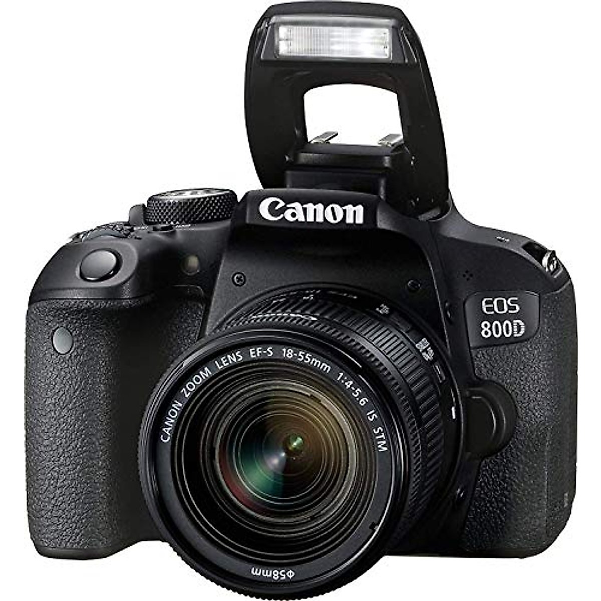 Camera Bundle for Canon EOS 800D (T7i) DSLR Camera with EF-S 18-55mm f/4-5.6 is STM Lens Bundle, Starter Kit + Accessories (Extra Battery, Digital Slave Flash, 128Gb Memory, 50" Tripod and More)