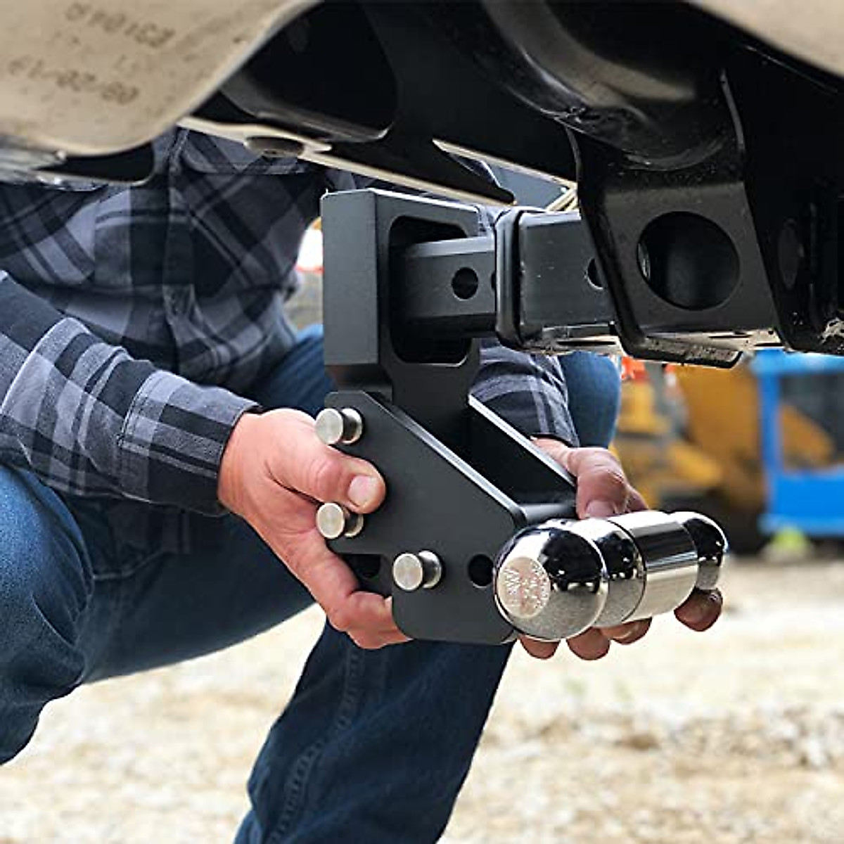 MultiPro Tow & Stow - Fits 2" Receiver, Tri-Ball (1-7/8" x 2" x 2-5/16"), 4.5" Drop, 10,000 GTW - TS10066BMP