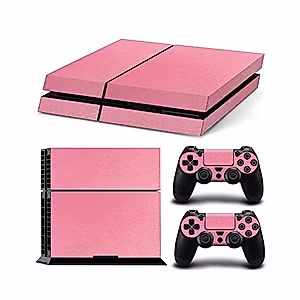 Gam3Gear Pattern Series Decals Skin Vinyl Sticker for Original PS4 Console & Controller - Leather Pink