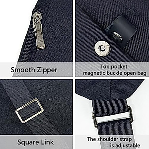 Tealots Small Sling Bag Crossbody Personal Pocket Bag Anti-Thief Chest Bags Shoulder Backpack for Travel Hiking Daypacks (A-black right hand)