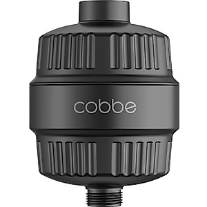 Cobbe HD HEAVY DUTY High Output Shower Filter – 99% REMOVAL Shower Head Filter for Hard Water, Heavy Metals, Chlorine and Harmful Substance, Improve your skin and hair - Black