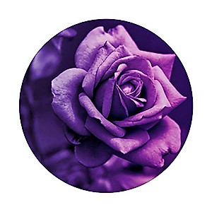 Purple Flower Print Modern Pattern Purple lovers PopSockets PopGrip: Swappable Grip for Phones & Tablets