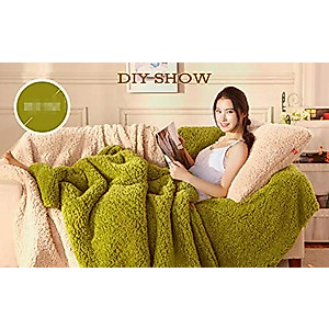 OURVER (32 Red) Celine lin One Skein Super Soft Warm Coral Fleece Fluffy Knitting Yarn Baby Blanket Yarn, 5 Rolls x100g