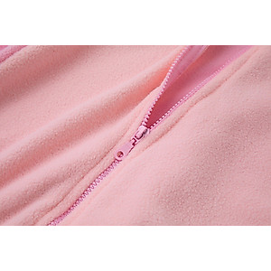 OGU' DEAL Kid's Pink Animal Onesie Costume Halloween Party Cosplay One Piece Jumpsuits Fleece Sleepwear for Girls