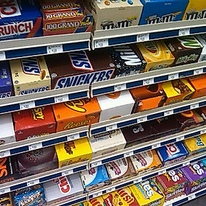 1" H Metal Front Fence for Gondola 1/4" Holes or Wood Shelf - Ivory - 48" L - 10 Pack