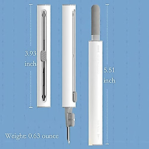 Bluetooth Earbuds Cleaning Pen for Airpods Pro,3 in 1 Multi-Purpose Cleaner Kit Soft Brush for Cleaning The Earwax,Dust in Bluetooth Headset Box,Camera,Mobile Phone