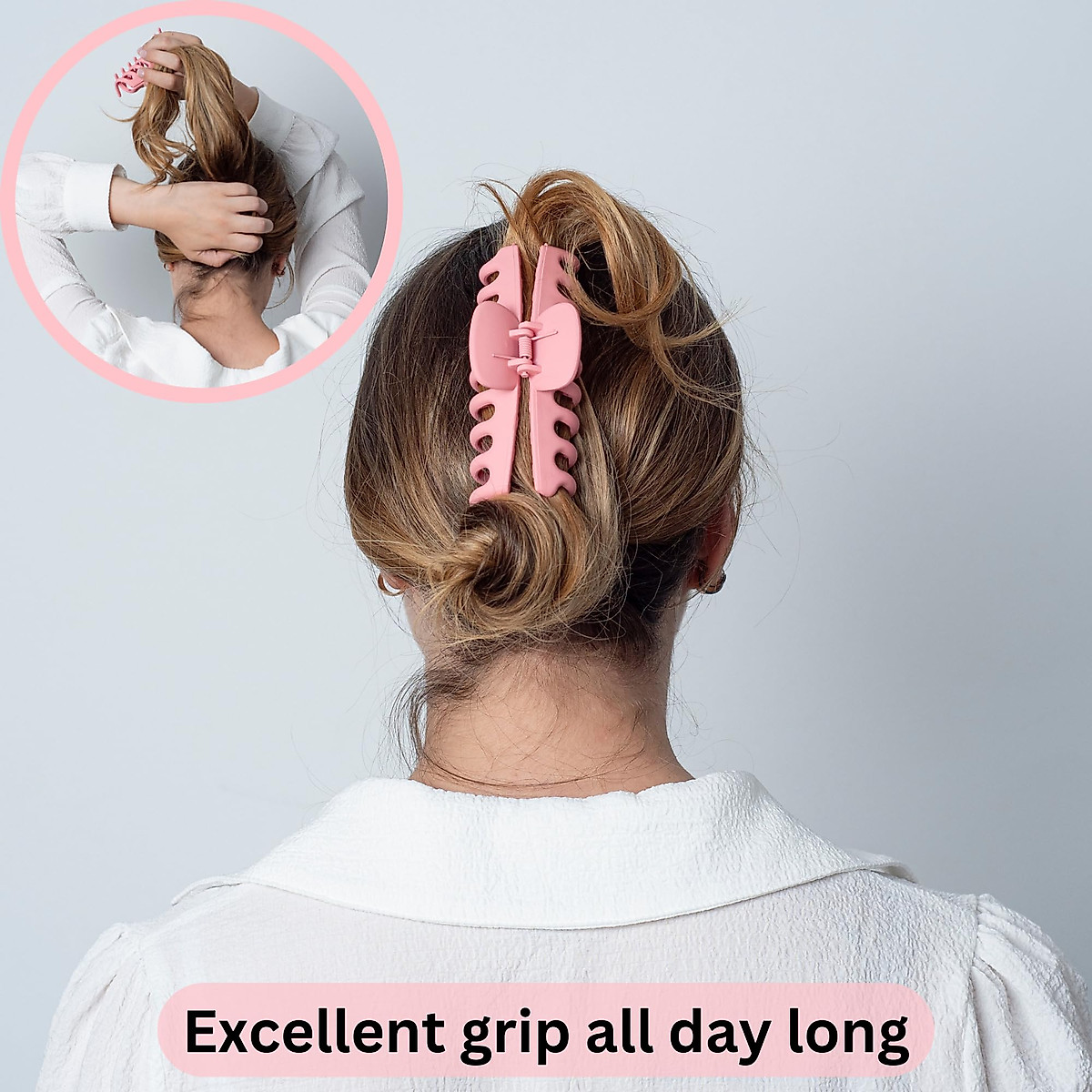 12 Pack Big Hair Claw Clips for Women, Matte Large Strong Hold Jaw Clip, Hair Clips Barrettes for Long Thin and Thick Hair, Hair Claws Banana Clips for Women Styling Accessories, Ideal Gifts for Women