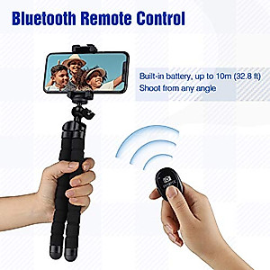 PHOPIK Mini Phone Tripod Stand: Portable and Flexible Octopus Smartphone Tripod- Compatible with iPhone/Android/Camera/GoPro