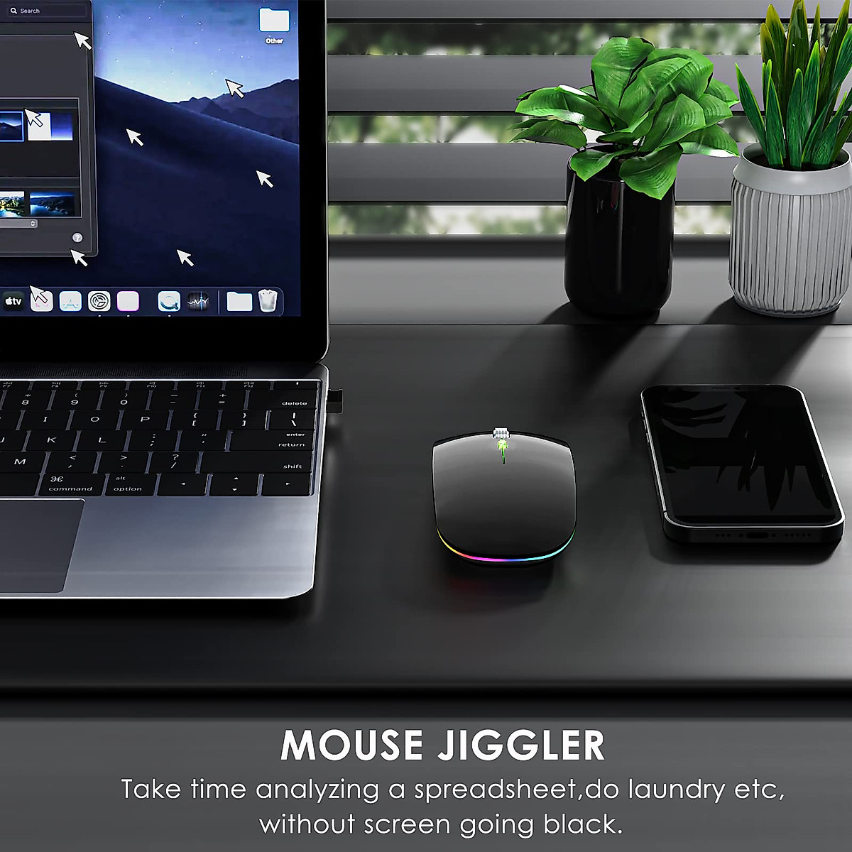 Attoe Wireless Mouse, 2.4GHz Silent Click Mouse with USB Receiver - Waterproof Slim Cute Wireless Mouse for Laptop, Computer,MAC OS…