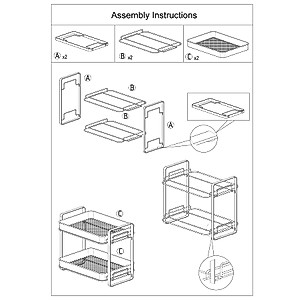 Bathroom Counter Organizer,Goporcelain 2 Tier Countertop Organizer for Bathroom Vanity Tray Kitchen Spice Rack Organizer Shelf Under Sink Storage Organization