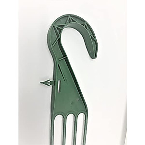 Green Plastic Replacement Hangers for 12" Baskets, (Qty. 5), 4 Strand Hangers