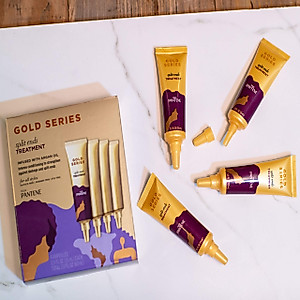 Pantene Gold Series Split Ends Treatment, for Curly and Coily Hair, Infused with Argan Oil, 0.5 Fl Oz x 4 Count