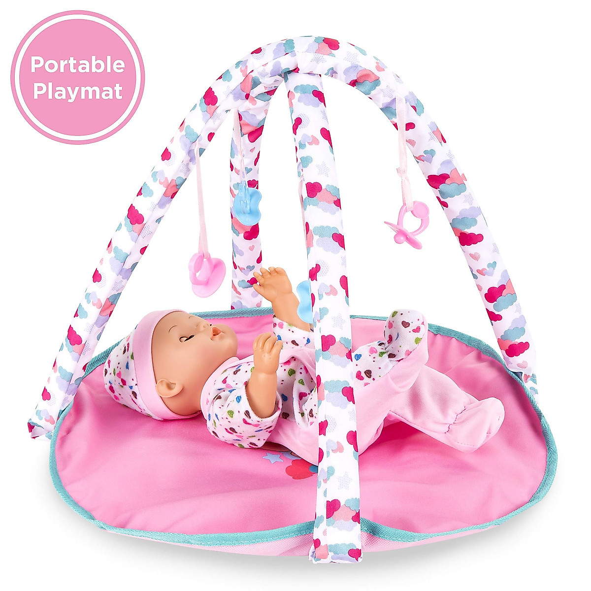 Best Choice Products Kids 15-Piece 13.5in Newborn Baby Doll Nursery Role Play Playset w/Stroller, Travel Cot, Play Mat, Travel Bag, Carrier, Seat, Accessories