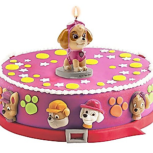 Dekora - 346181 Birthday Candle Skye Paw Patrol, Pink, 7 Cm (346181)