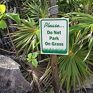 Smartsign “Please Do Not Park On Grass” Sign | 9" x 12" Polystyrene (Pack of 5), Made in USA