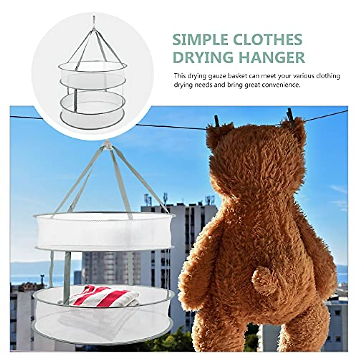 2pcs Makeup Green Rack Egg Drying Daily Use Sweater Design Dryer Underwear Laundry Outdoor Dual-Layer Basket Tier Good Clothes Underwears Other Collapsible Dry