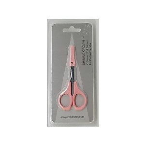 EMILYSTORES 4 Inches Curved Craft Scissors For Eyebrow Eyelash Extensions Stainless Steel 1PC