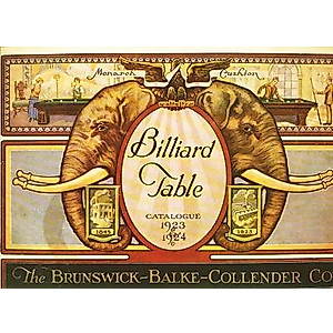 THE BRUNSWICK-BALKE-COLLENDER BILLIARD TABLE CATALOGUE, 1923 & 1924