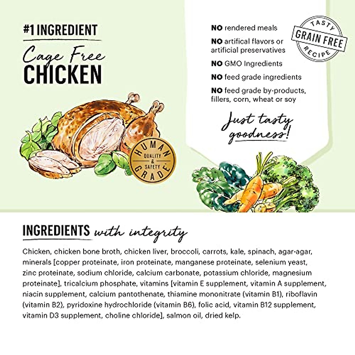 The Honest Kitchen Butcher Block Pâté: Chicken & Super Greens Wet Dog Food, 10.5 oz (Pack of 6)