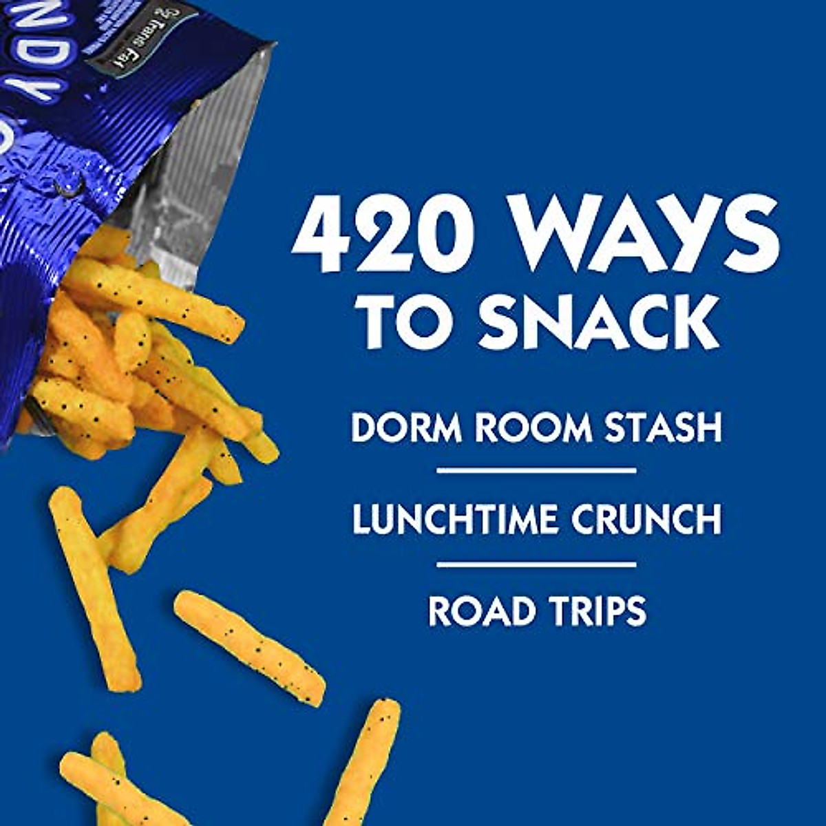 Andy Capp's Ranch Fries Snacks, 3-oz Bag (Pack of 12)