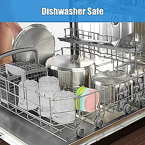 Ninja Creami Pints and Lids 4 Pack, Ninja Creami Deluxe NC501 NC500 Series Ice Cream Makers Containers, Reusable Creami Pint Containers with Leak Proof Lids, BPA-Free & Dishwasher Safe