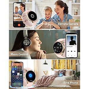 Gydom Smart Watch for Women Answer/Make Call, 1.28" Touch Screen Fitness Tracker with Blood Oxygen/Heart Rate/Sleep Monitor, 100 Sport Modes, IP68 Waterproof Smartwatch for Android iPhone