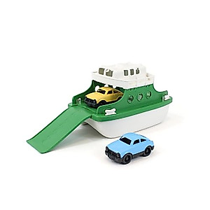 Ferry Boat Green/White w/Cars