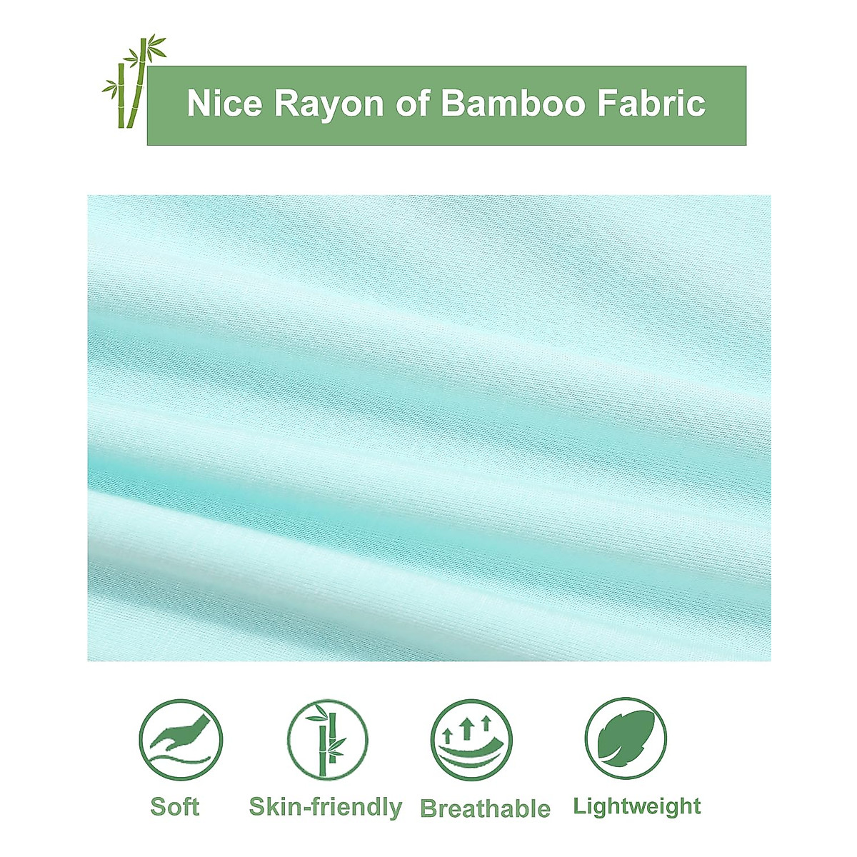 JunNeng Rayon from Bamboo Baby Romper Sleeper with Mitten Cuffs Feet,Newborn Boy Girl Zipper Snug Fit Sleep 'N Play (Green+Blue, 6-12 Months)