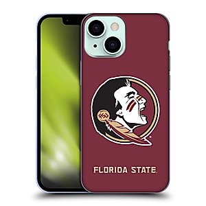 Head Case Designs Officially Licensed Florida State University FSU Plain Soft Gel Case Compatible with Apple iPhone 13 Mini