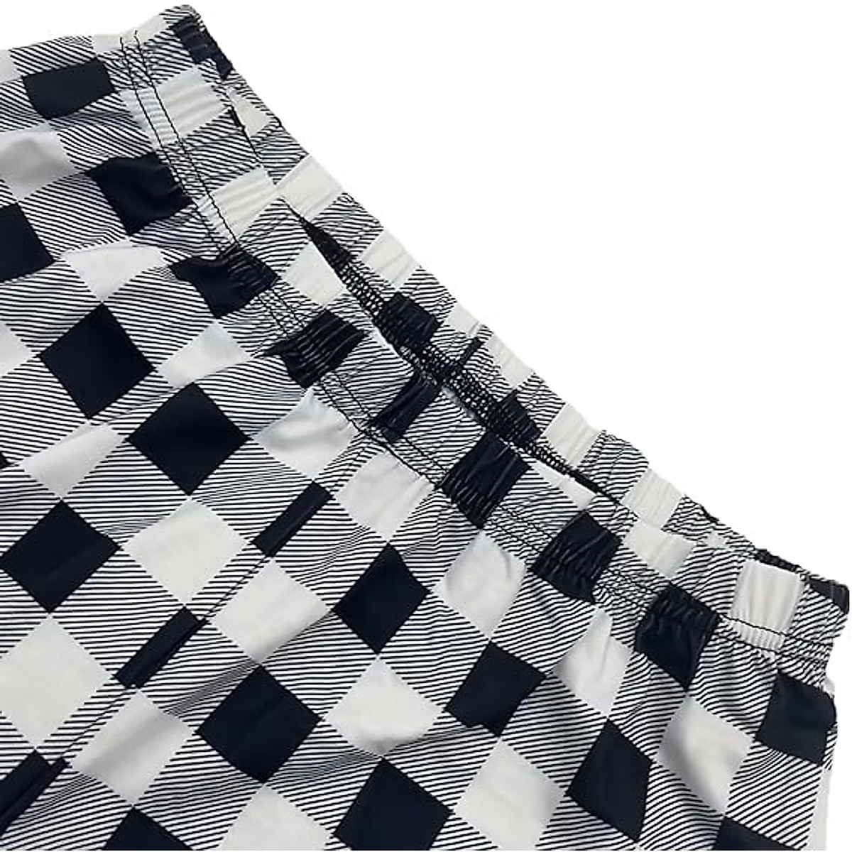 Women Black White Plaid We Are Family Christmas Pjs Matching Sets Xmas Holiday Pajamas for Adult Kids Baby Dog Xmas Family Sleepwear Home Loungewear M