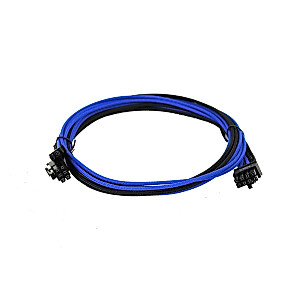 EVGA Black & Light Blue 750-850 G2/G3/G5/G6/G7/GA/G+/GM/P2/P3/P5/P6/P+/T2 Power Supply Cable Set, Individually Sleeved (100-G2-08KL-B9)