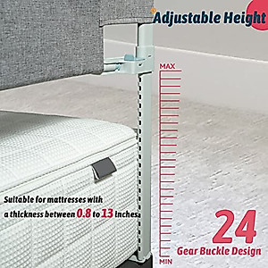 SuperStyle Bed Rail for Toddlers, Upgrade Extra Long Bed Rail Guard, Safety Bed Fence Protector Rail with Soft Breathable Fabric, fit Twin, Full, Queen, King Size Mattress (70 Inch)