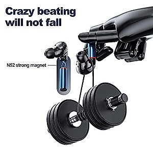 Ederfun True Wireless Earbuds, Waterproof TWS Bluetooth Earbuds with Mics Clear Call Touch Control Bluetooth Headphones Replaceable Battery in Ear Earphones for Sports,Home Office