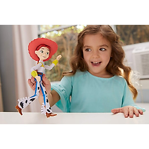 Mattel Disney Pixar Toy Story 4 Jessie Figure, 8.8 in Tall, Posable Cowgirl Character Figure for Kids 3 Years and Older