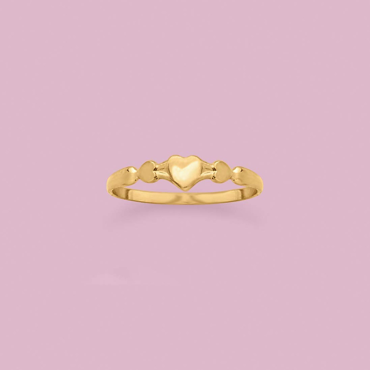 Baby's 14kt Yellow Gold Heart Ring. Size 1