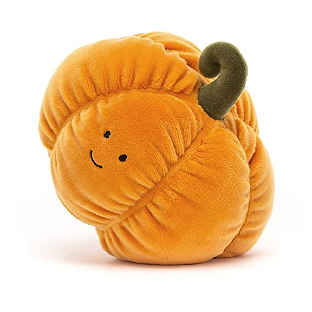 Jellycat Vivacious Vegetable Pumpkin Stuffed Plush, 6" | Fruit Plush Toy | Classic Children's Gift | Halloween Plush