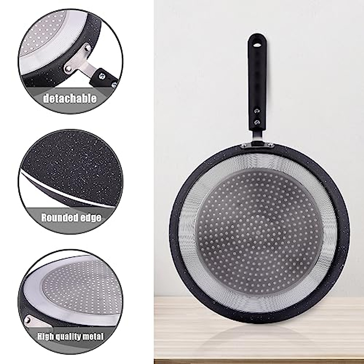 11Inch Griddle Pan with Scraper, Oil Brush, Nonstick Grill Pan for Cooking Eggs, Frying, Grill, Omelettes, Kitchen Griddle Cookware Griddle Pancake Pan, Easy Clean (size:11Inch)