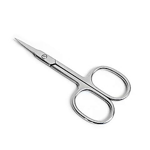 Straight Beauty Grooming Manicure Cuticle Scissors for Facial Hair, Nail, Moustache, Eyebrow, Eyelash, Nose, Ear, and Dry Skin, Men and Women, Stainless Steel