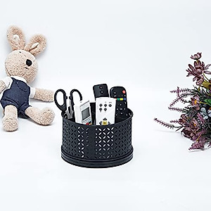 SETTFRFE Rotating Pencil Holder for Desk,Supplies Organizer Pen Caddy,6 Compartments Spinning Multi-Functional large Pen Holder for Desk