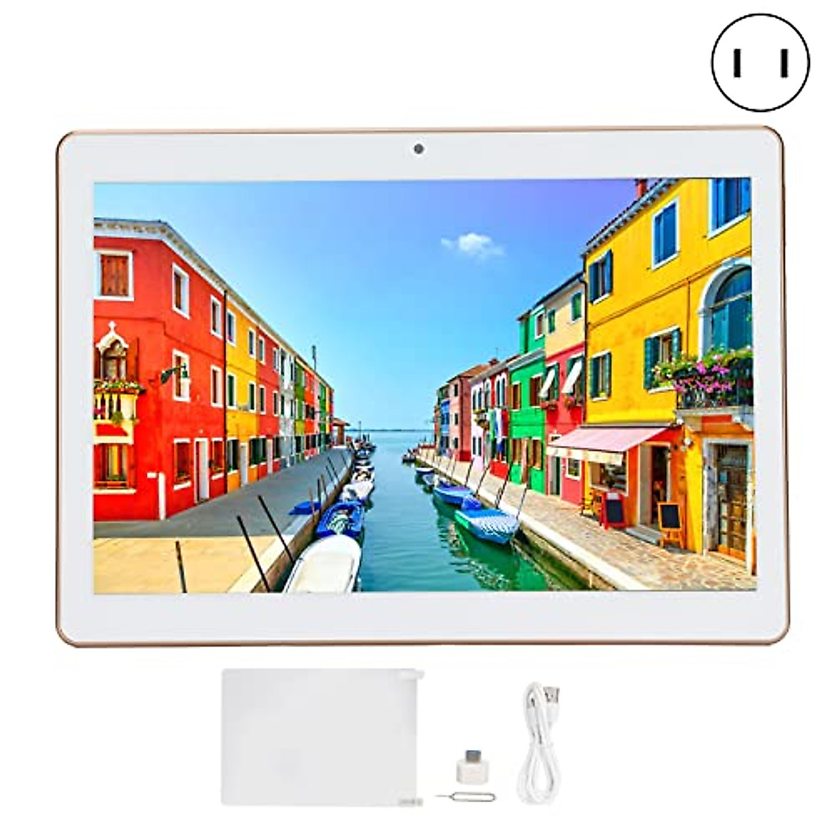 Tablet PC , 1280x800 Resolution 2 Million PX Front Camera Champagne HD Tablet RAM 4GB 5 Million PX Rear Camera for Video for Gaming for Android9.0(#3)