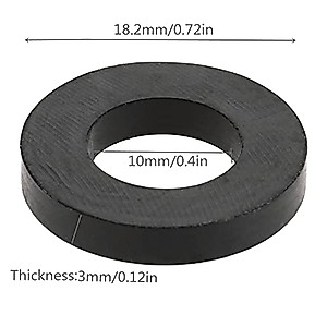 Hicello 20Pcs Propane O-Ring Rubber Washers Propane Gas Adapter Accessories Soft Rubber Pipe Connector Replacement Parts Gas Leakage Prevent 0.716" Out Diameter 0.393" Inner Diameter