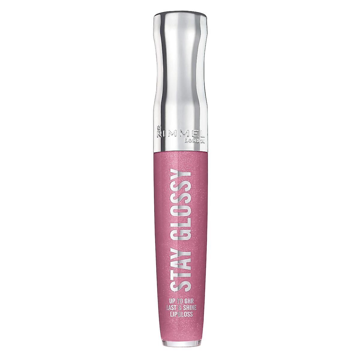 Rimmel Stay Glossy Lip Gloss - Non-Sticky and Lightweight Formula for Lip Color and Shine - 030 Cake for Breakfast, .18oz